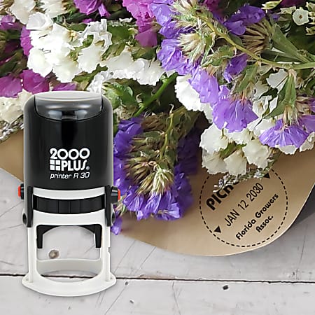 2000 Plus Self Inking Stamp Date 1 18 Diameter - Office Depot