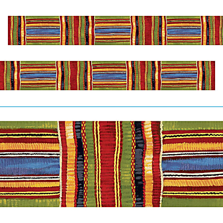 TREND Bolder Borders 2 34 x 35 34 Kente Cloth Pack Of 6 Borders ...