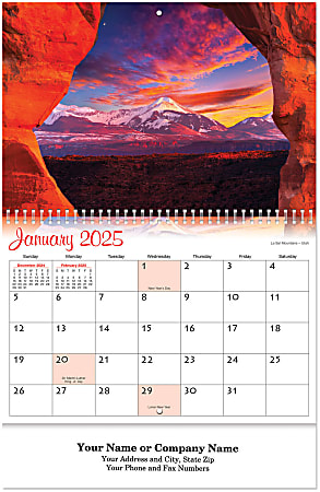 Scenes Across America Spiral Wall - Office Depot