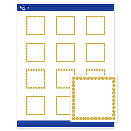 Avery Printable Cards With Sure Feed Technology 2 x 2 Matte White With ...