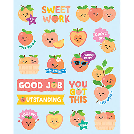 Teacher Created Resources Smelly Stickers Peach 108 Per Pack Set Of 6 ...