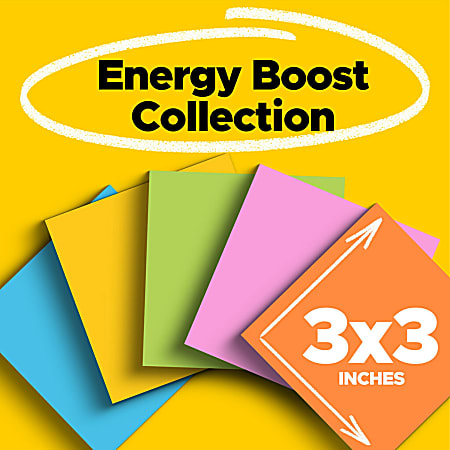 Post it Super Sticky Notes 3 x 3 in 6 Sticky Note Pads 70 SheetsPad 2X ...