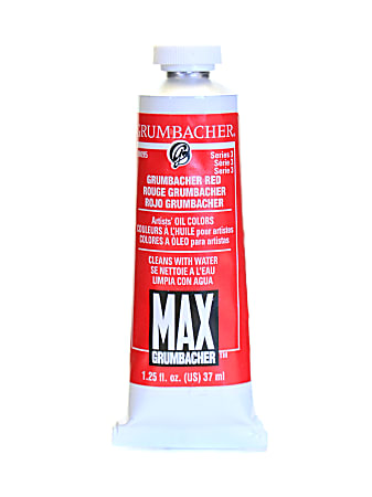 Grumbacher Max Water Miscible Oil Colors 1.25 Oz Grumbacher Red ...