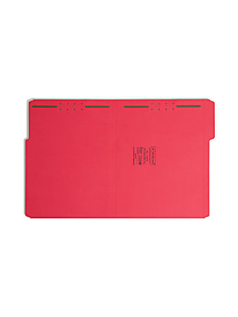 Smead Color Reinforced Tab Fastener Folders Letter Size Assorted Colors ...