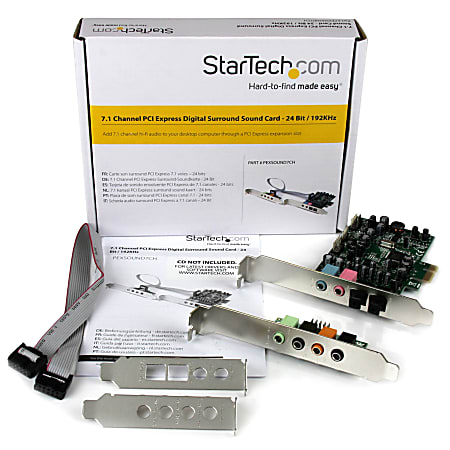 StarTech.com PCI Express 7.1 Channel Sound Card - Office Depot
