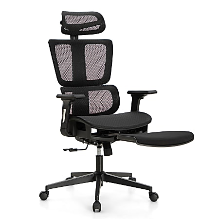 ALPHA HOME Ergonomic Mesh High Back Office Task Chair With Retractable ...
