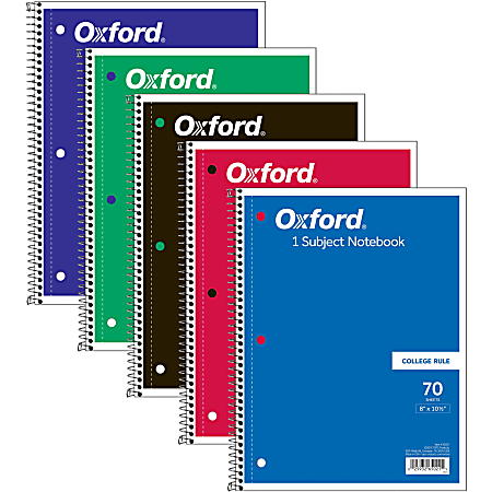 TOPS Notebook 8 x 10 12 1 Subject College Ruled 140 Pages 70 Sheets ...