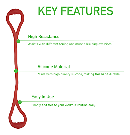 Mind Reader Y Shape Chest Expander Resistance Band 1 H x 24 14 W x 4 D ...