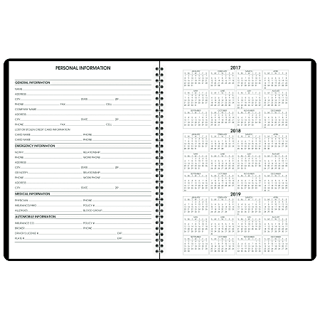 AT A GLANCE Large Print Weekly Appointment Book 8 14 x 10 78 30percent ...