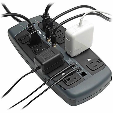 Eaton Tripp Lite Series Protect It 10 Outlet Surge Protector 8 ft. Cord ...