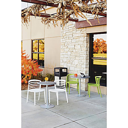 Safco Entourage Table Base Round Silver - Office Depot