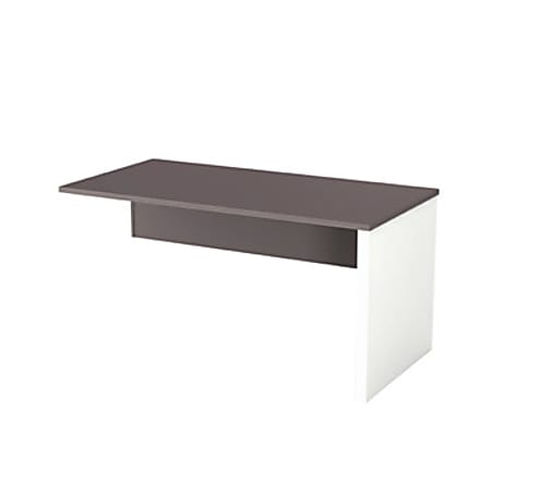 Bestar Connexion Return Table Slate Sandstone - Office Depot