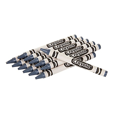 Crayola Bulk Crayons Regular Size Gray 12 Per Pack Set Of 6 Packs ...