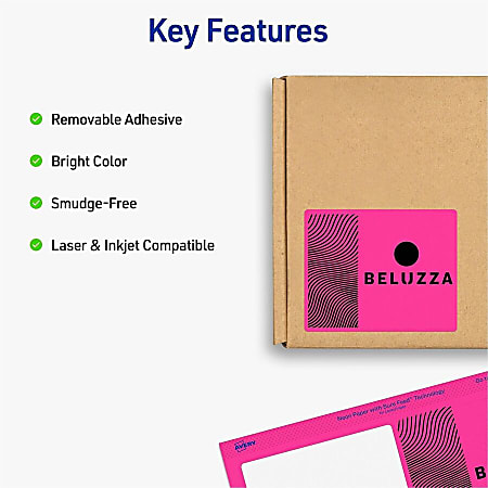 Avery Removable LaserInkjet Organization Labels AVE6482 3 13 x 4 ...