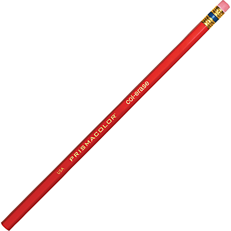 Prismacolor Col Erase Erasable Color Pencils Medium Point Carmine Red ...