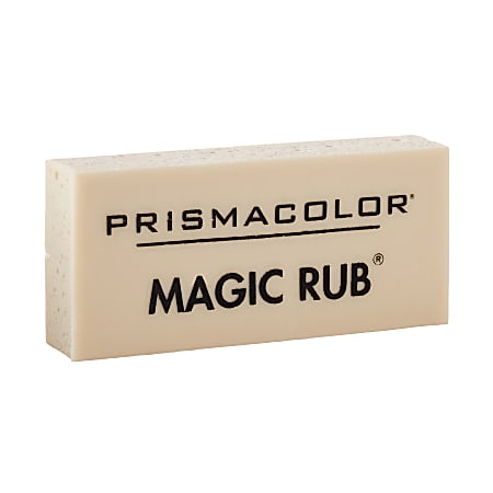 Prismacolor Magic Rub Vinyl Erasers White Pack Of 12 - Office Depot