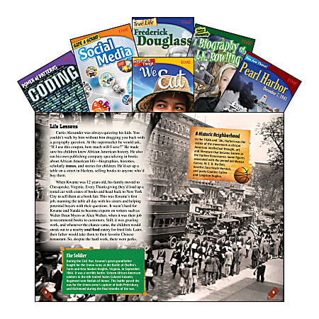 Teacher Created Materials TIME Informational Text Set Set 2 Grade 8 Set ...