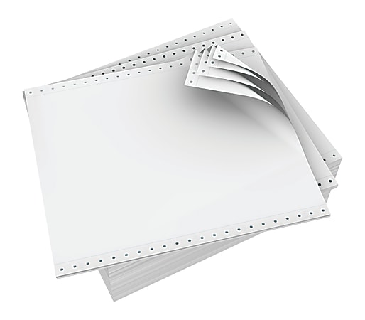Domtar Continuous Form Paper 4 Part Carbonless 9 12 x 11 White Carton ...