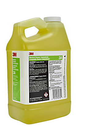 3M 3A Neutral Cleaner Concentrate Fresh Scent 67.6 Oz Bottle - Office Depot