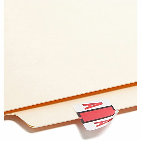 Smead BCCR Bar Style Permanent Alphabetical Labels A Red Roll Of 500 ...