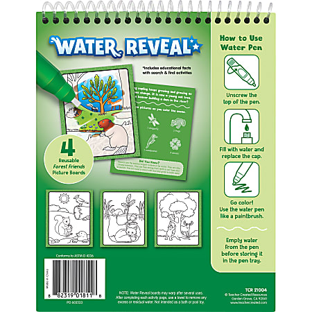 Teacher Created Resources Water Reveal Books Forest Friends Bundle Of 6 ...