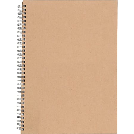 Nature Saver Hardcover Twin Wire Notebooks 80 Sheets Spiral 0.25 Ruled ...