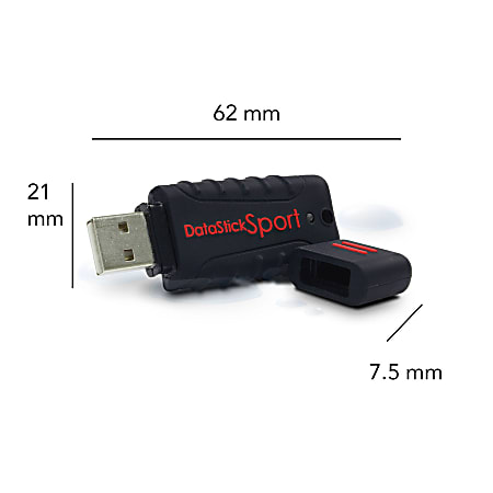 Centon DataStick Sport USB 3.0 Flash Drive 8GB Blue - Office Depot
