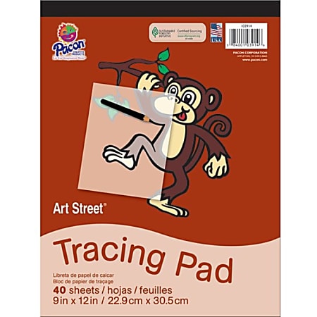 Pacon Art Street Drawing Paper Pad 9 x 12 White 40 Sheets - Office Depot