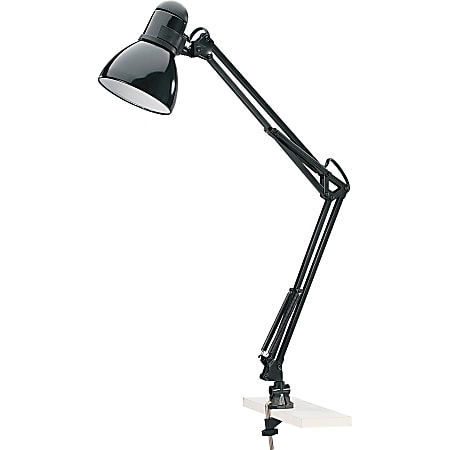 Lorell LED Architect style Lamp DeskClamp Mountable Black - Office Depot