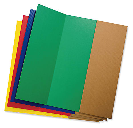 Pacon 80percent Recycled Single Walled Tri Fold Presentation Boards 48 ...