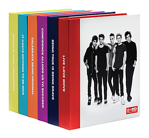 One Direction Limited Edition 1D OD Together Round Ring Binder Band Red ...