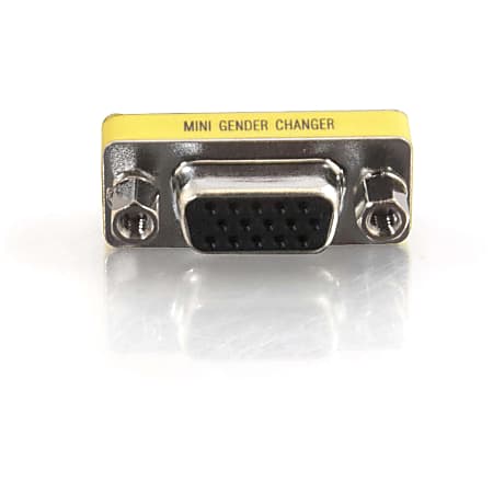 C2G HD15 VGA FF Mini Gender Changer Coupler 1 x HD 15 Female 1 x DB 15 ...