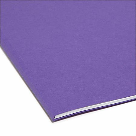 Smead 13 Cut 2 Ply Color File Folders Letter Size Purple Box Of 100 ...