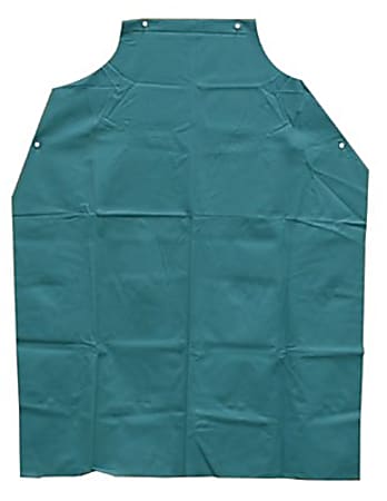Anchor Brand Vinyl Bib Apron 45 x 35 Green - Office Depot