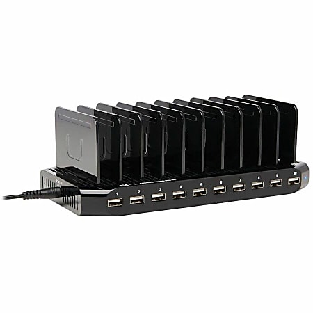 Eaton Tripp Lite Series 10 Port USB Charging Station Hub w Adjustable ...