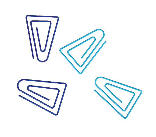 Office Depot Brand Paper Clips 1 Blue Pack Of 60 - Office Depot