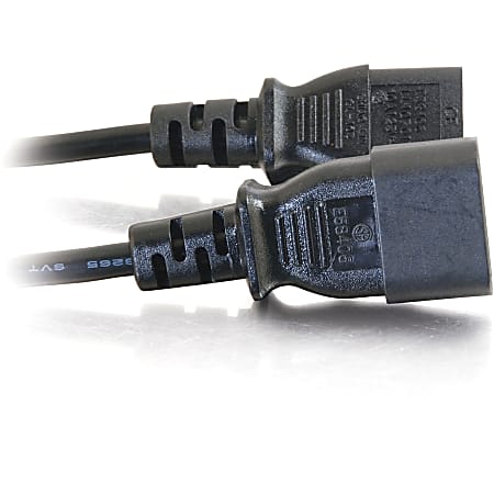 C2G 15ft 18 AWG Computer Power Extension Cord IEC320C14 to IEC320C13 ...