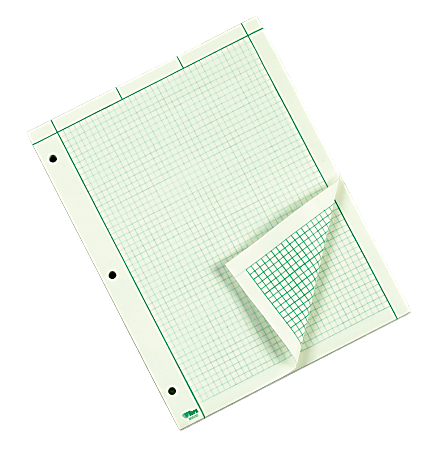 TOPS? Engineer's Computation Pad, 8 1/2" x 11", 200 Sheets, Green