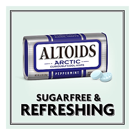 Altoids Curiously Strong Mints Arctic Peppermint 1.2 Oz Pack Of 8 Tins ...