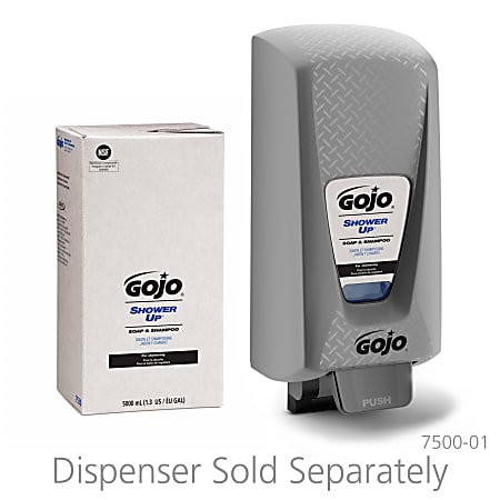 GOJO SHOWER UP Clean Scent Soap And Shampoo Refills 16.91 Oz Pack Of 2 ...