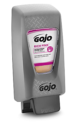 GOJO Rich Pink Antibacterial Lotion Hand Soap Floral Scent 169.07 Oz ...