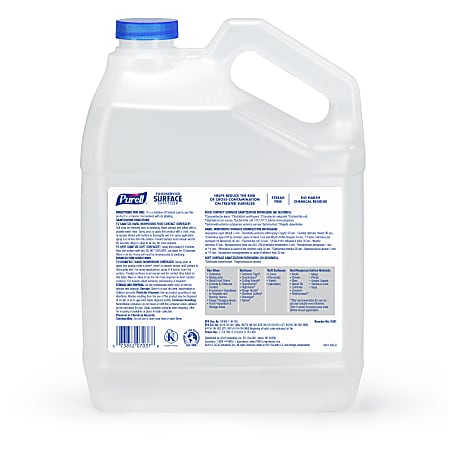 Purell Food Service Surface Sanitizer Refill Unscented 128 Oz Bottle ...