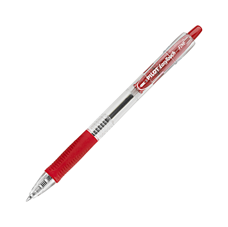 Pilot EasyTouch Retractable Ballpoint Pens Fine Point 0.7 mm Clear ...