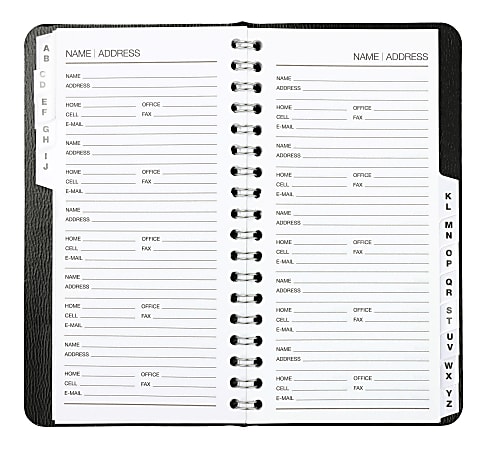 Office Depot Brand Pajco Pocket TelephoneAddress Book 3 58 x 6 12 ...