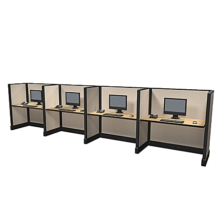 Cube Solutions Commercial Grade Mid Height Call Center Cubicle Includes ...