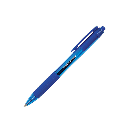 Office Depot Brand Retractable Ballpoint Pens With Grips Medium Point 1 ...