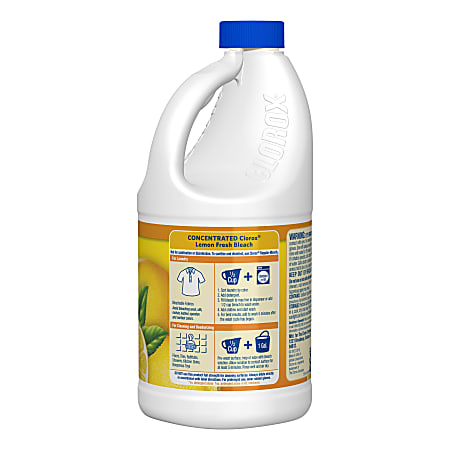 Clorox Liquid Bleach Lemon Fresh Scent 64 Oz Bottle Case Of 8 - Office ...