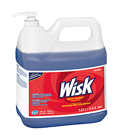 Wisk Deep Clean Laundry Detergent HE 2 Gallon 2Case - Office Depot