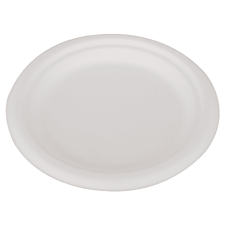 SCT ChampWare Heavyweight Bagasse Dinner Plates 6 White Carton Of 1000 ...