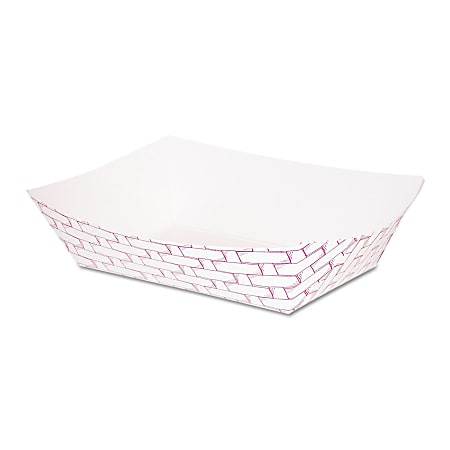 Boardwalk Paper Food Baskets 1 Lb Capacity RedWhite Carton Of 1000 ...